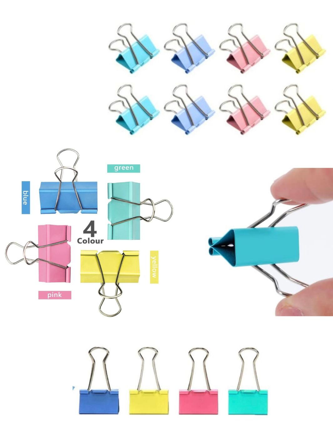 Mini Foldback Clips 15mm - Pastel | Eco Dog & Cat